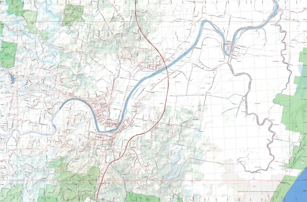 Getlost Map 9435-1N Kempsey NSW Topographic Map V15 1:25,000 by Getlost ...