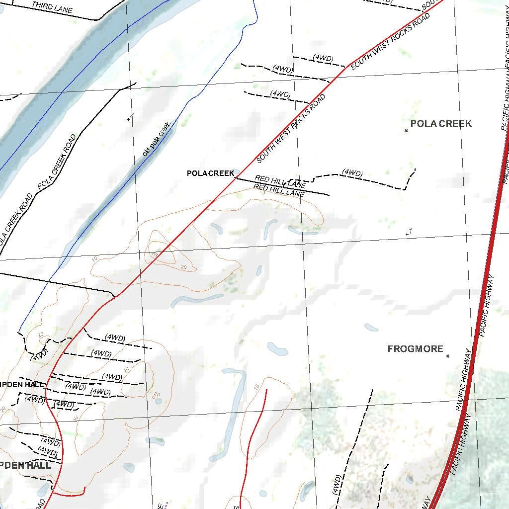 Getlost Map 9435-1N Kempsey NSW Topographic Map V15 1:25,000 by Getlost ...