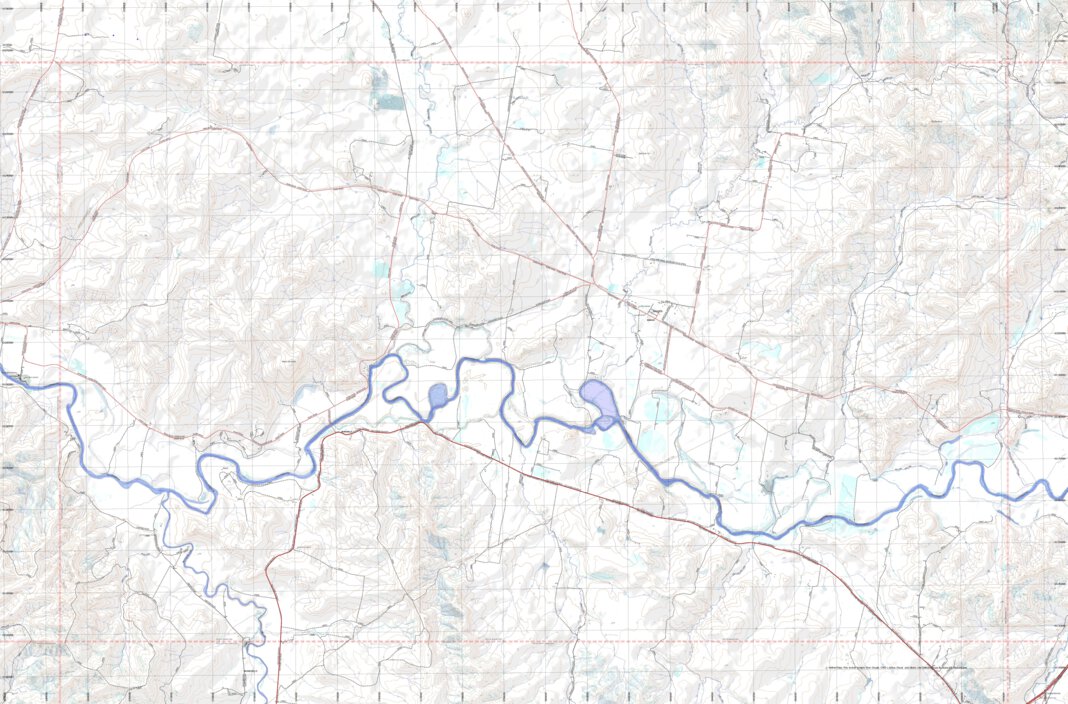 Getlost Map 8427-1N Nangus NSW Topographic Map V15 1:25,000 by Getlost ...