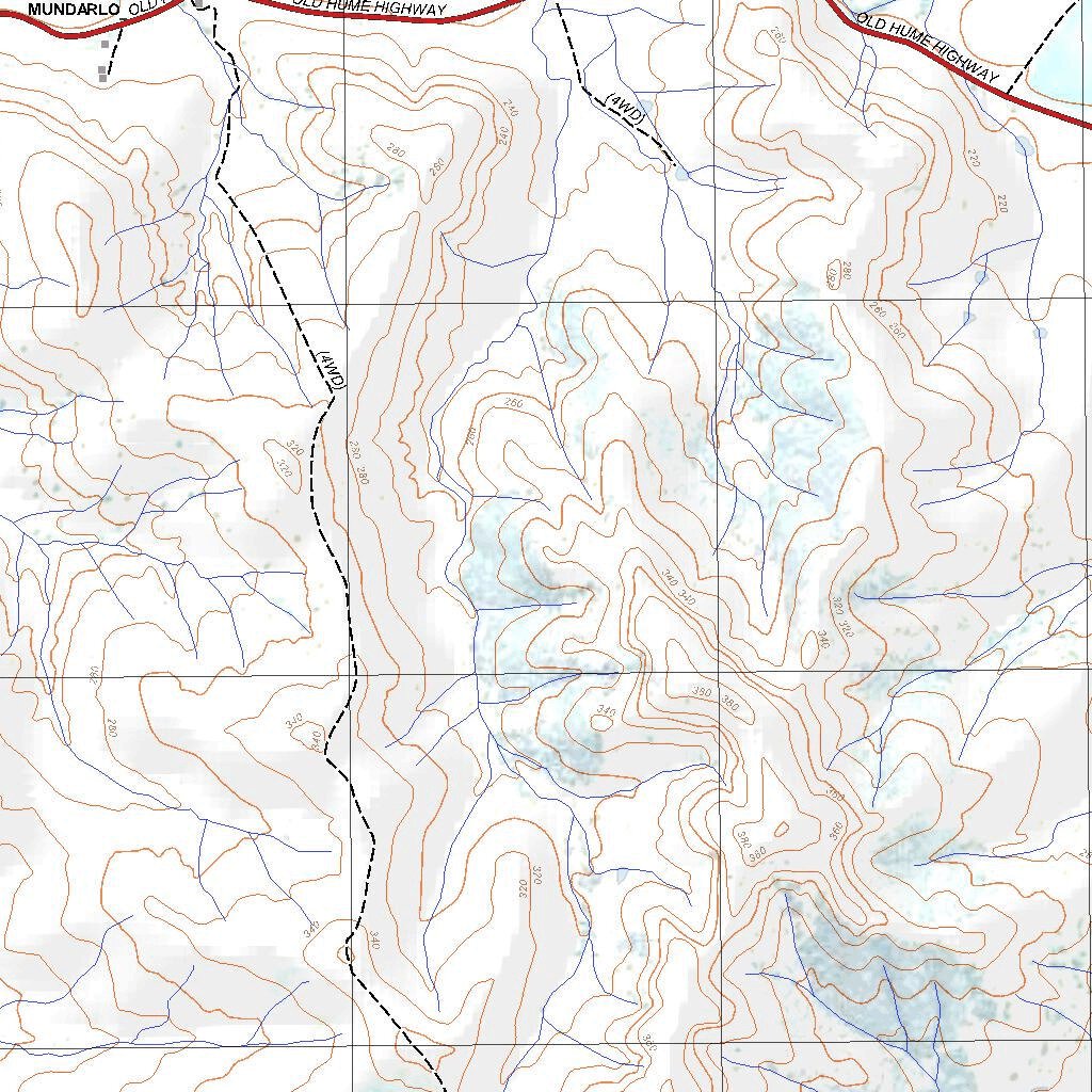 Getlost Map 8427-1N Nangus NSW Topographic Map V15 1:25,000 by Getlost ...