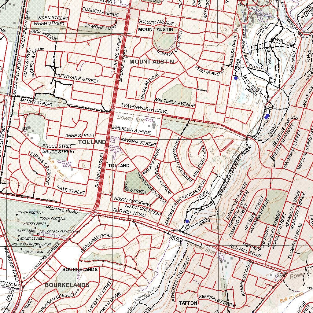 Getlost Map 8327-1S Lake Albert NSW Topographic Map V15 1:25,000 by ...