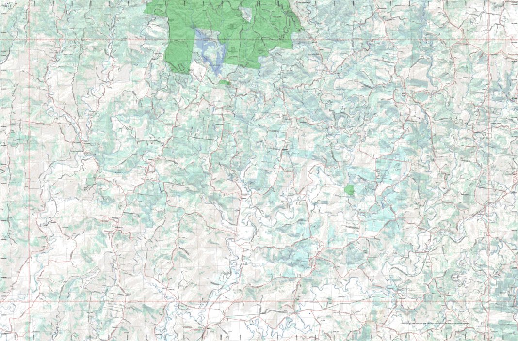 Getlost Map 9540-1S Dunoon NSW Topographic Map V15 1:25,000 by Getlost ...