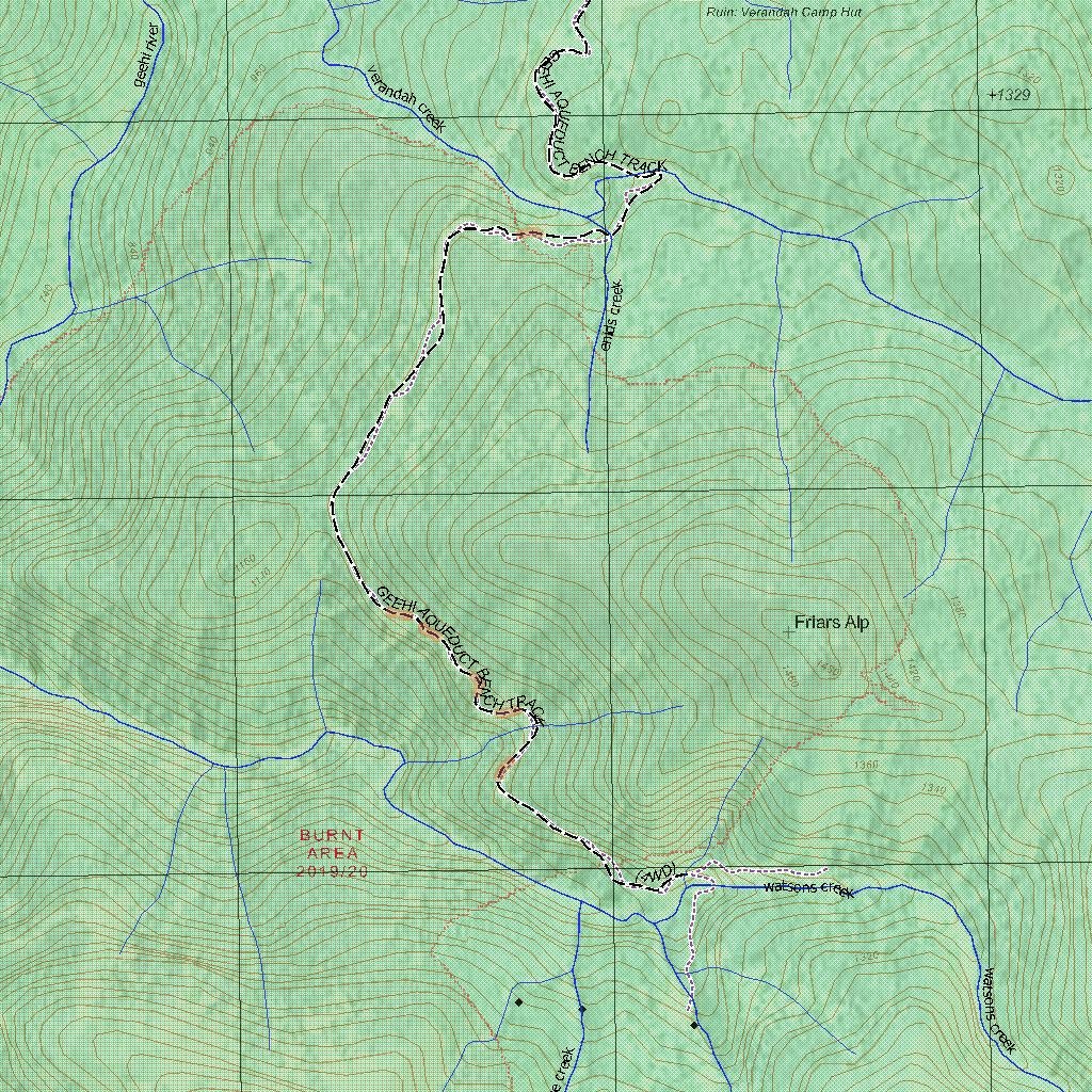 Getlost Map 8525-2N Geehi Dam NSW Topographic Map V15 1:25,000 by ...