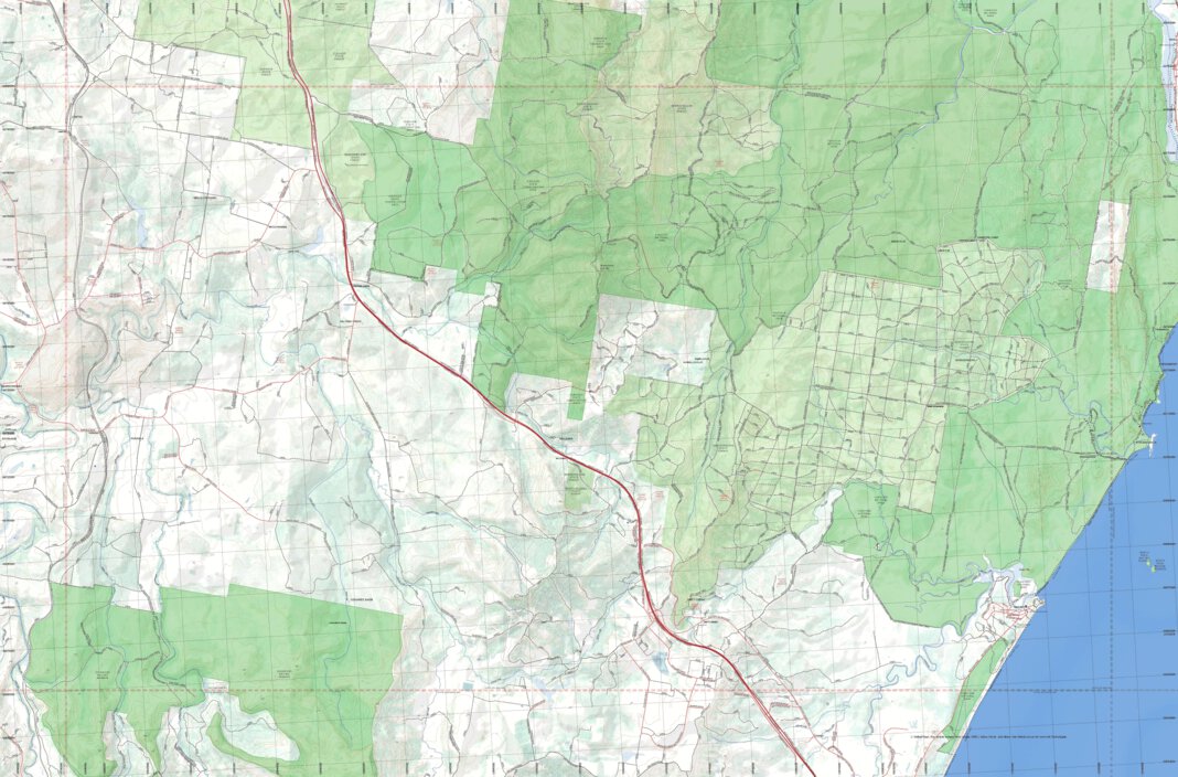 Getlost Map 9538-3S Red Rock NSW Topographic Map V15 1:25,000 by ...