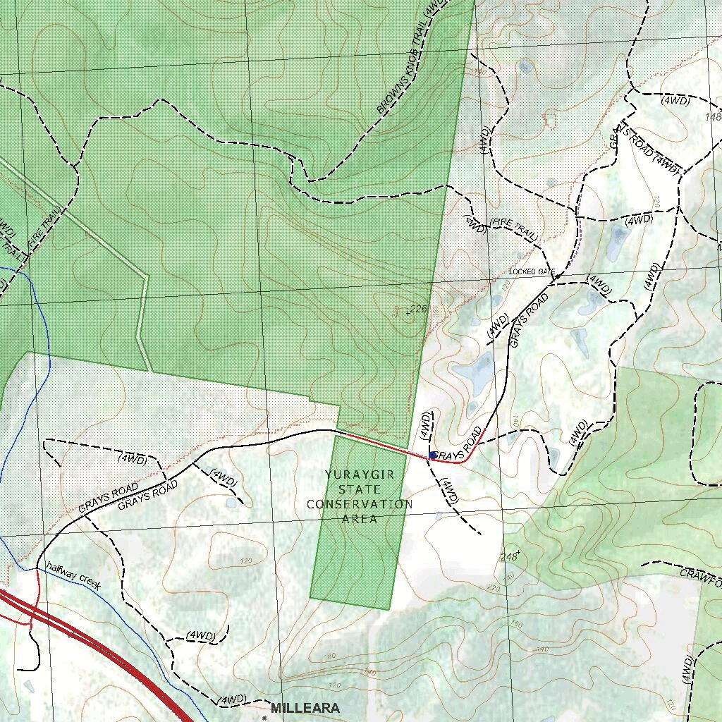 Getlost Map 9538-3S Red Rock NSW Topographic Map V15 1:25,000 by ...