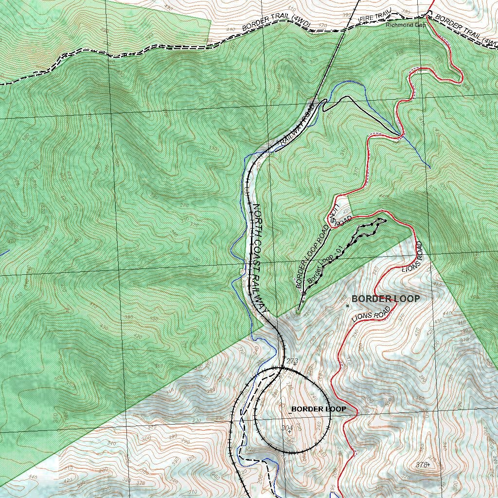 Getlost Map 9441-2N Cougal NSW Topographic Map V15 1:25,000 by Getlost ...