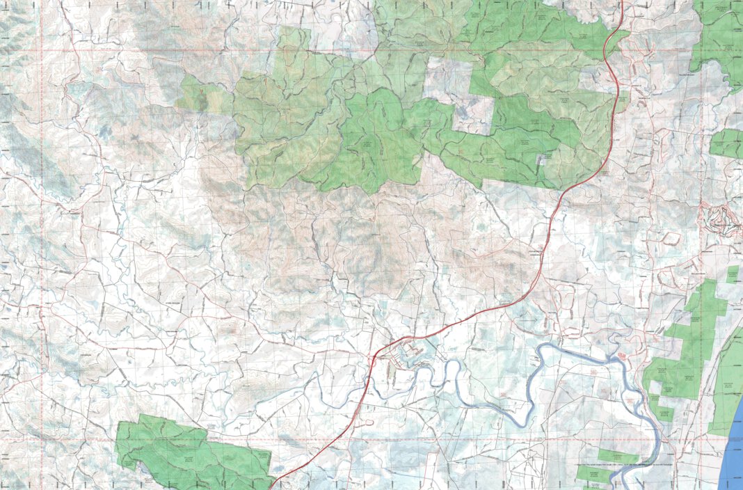 Getlost Map 9333-1N Nabiac NSW Topographic Map V15 1:25,000 by Getlost ...