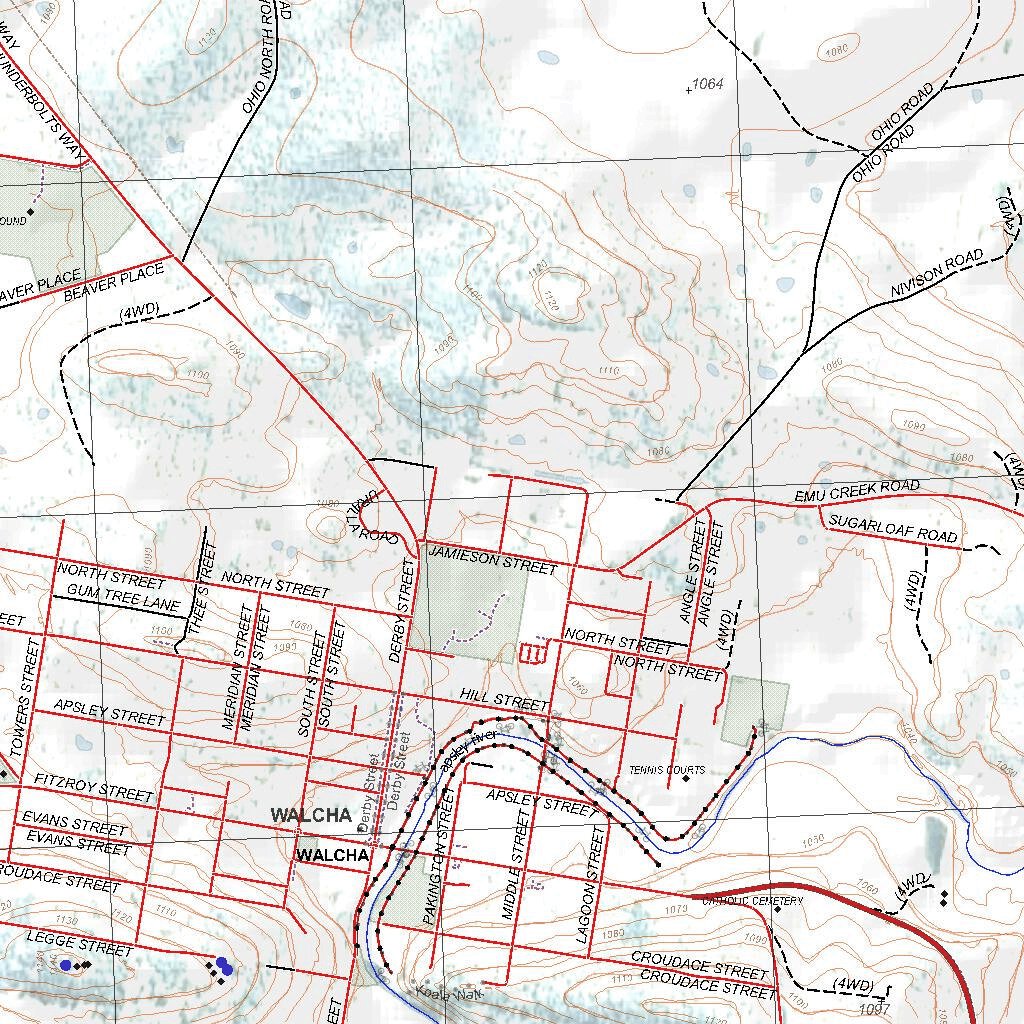 Getlost Map 9236-3S Walcha NSW Topographic Map V15 1:25,000 by Getlost ...