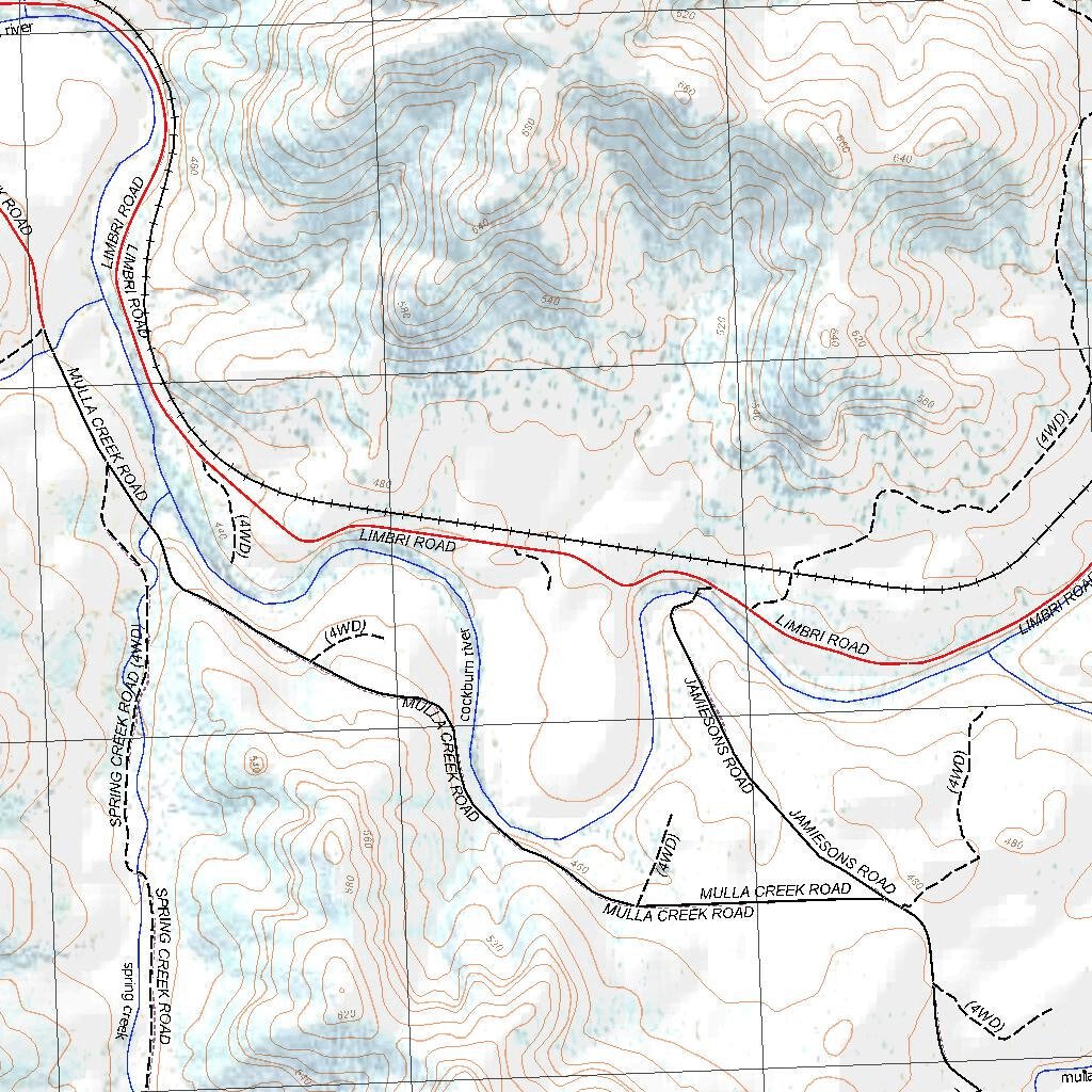 Getlost Map 9135-4N Moonbi NSW Topographic Map V15 1:25,000 by Getlost ...