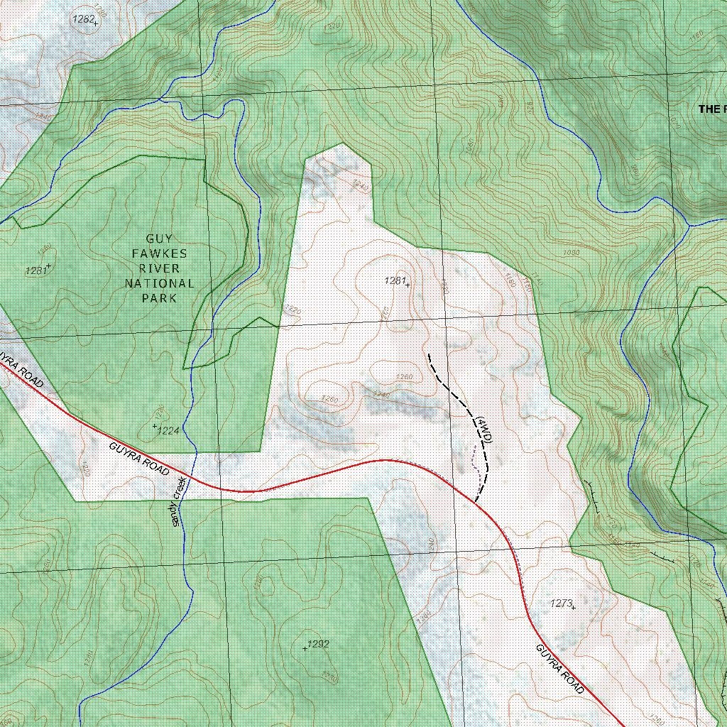 Getlost Map 9337-2S Ebor NSW Topographic Map V15 1:25,000 by Getlost ...