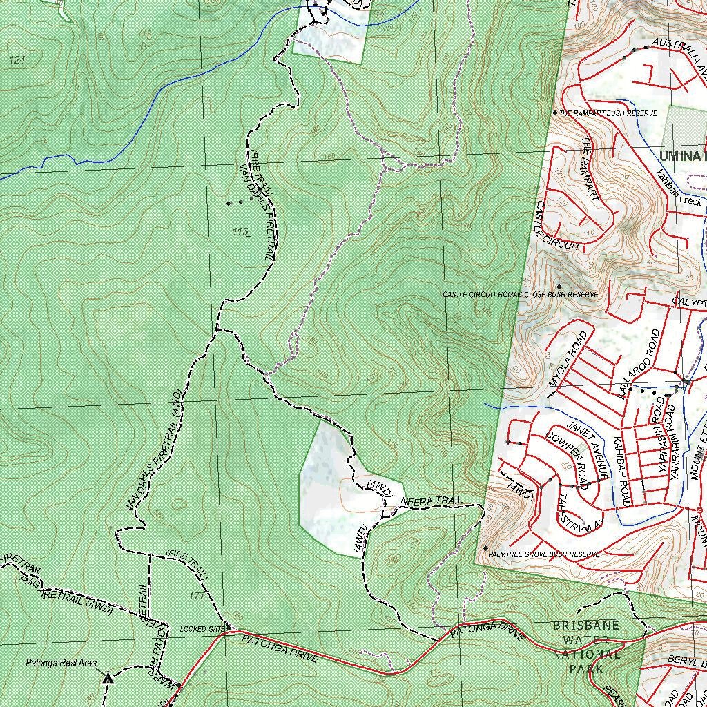 Getlost Map 9130-1N Broken Bay NSW Topographic Map V15 1:25,000 by ...