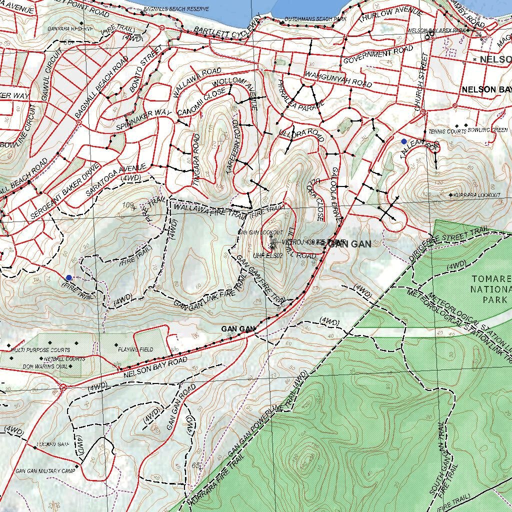 Getlost Map 9332-4S Port Stephens NSW Topographic Map V15 1:25,000 by ...