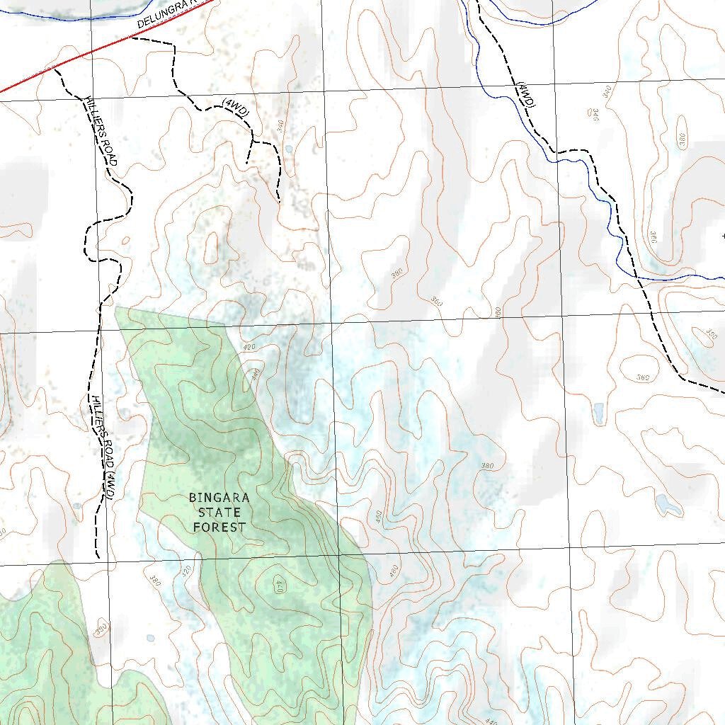 Getlost Map 9038-3N Bingara NSW Topographic Map V15 1:25,000 by Getlost ...