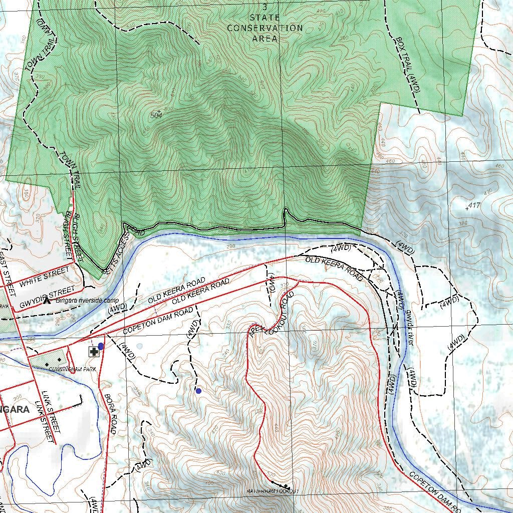 Getlost Map 9038-3N Bingara NSW Topographic Map V15 1:25,000 by Getlost ...