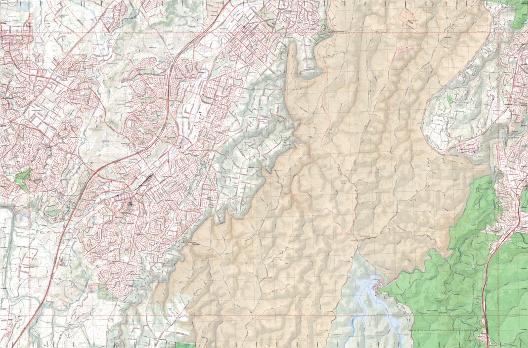 Getlost Map 9029-1N Campbelltown NSW Topographic Map V15 1:25,000 by ...