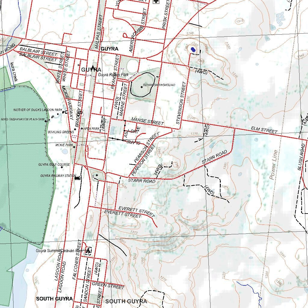 Getlost Map 9237-4S Guyra NSW Topographic Map V15 1:25,000 by Getlost ...