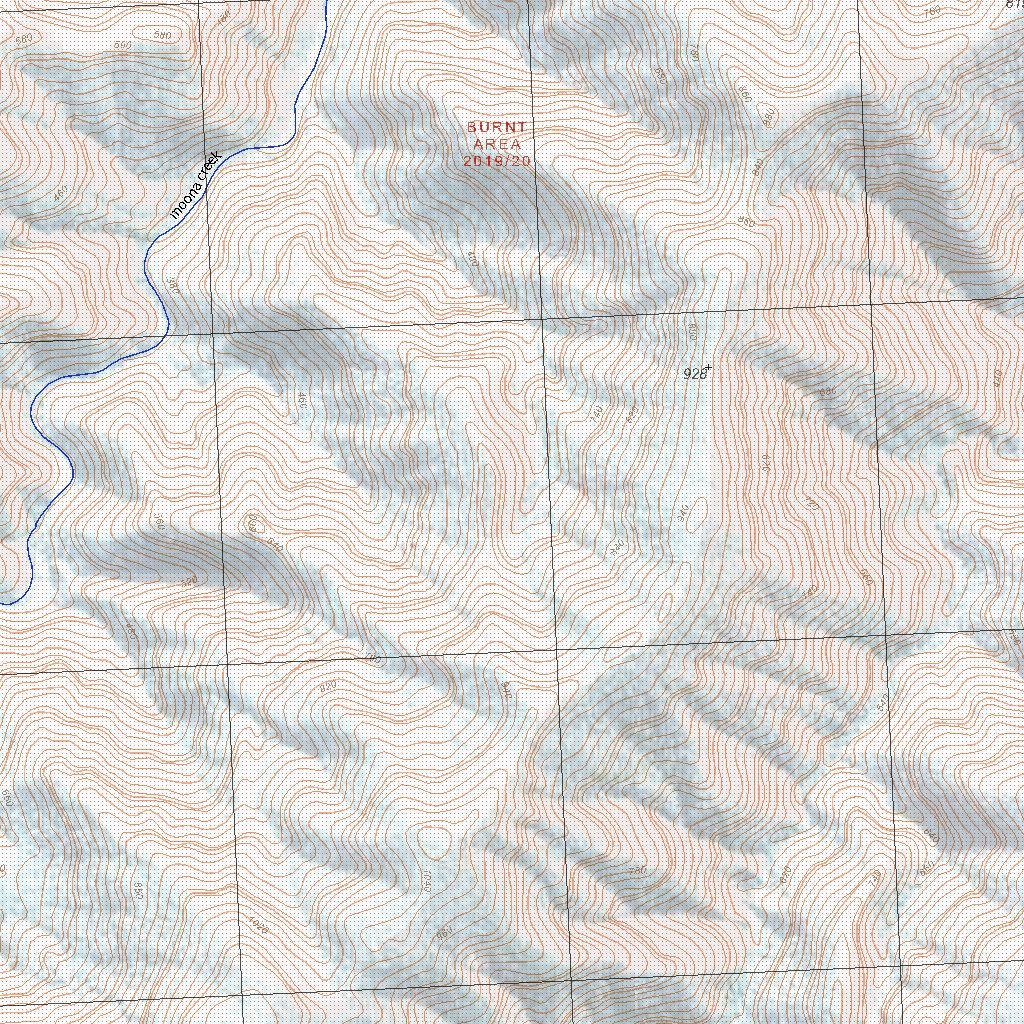 Getlost Map 9236-2S Rowleys Creek NSW Topographic Map V15 1:25,000 by ...