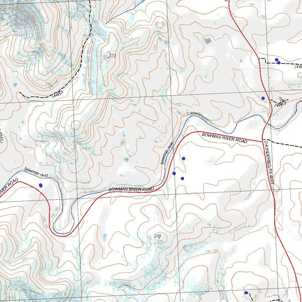 Getlost Map 9234-2S Bowman NSW Topographic Map V15 1:25,000 by Getlost ...
