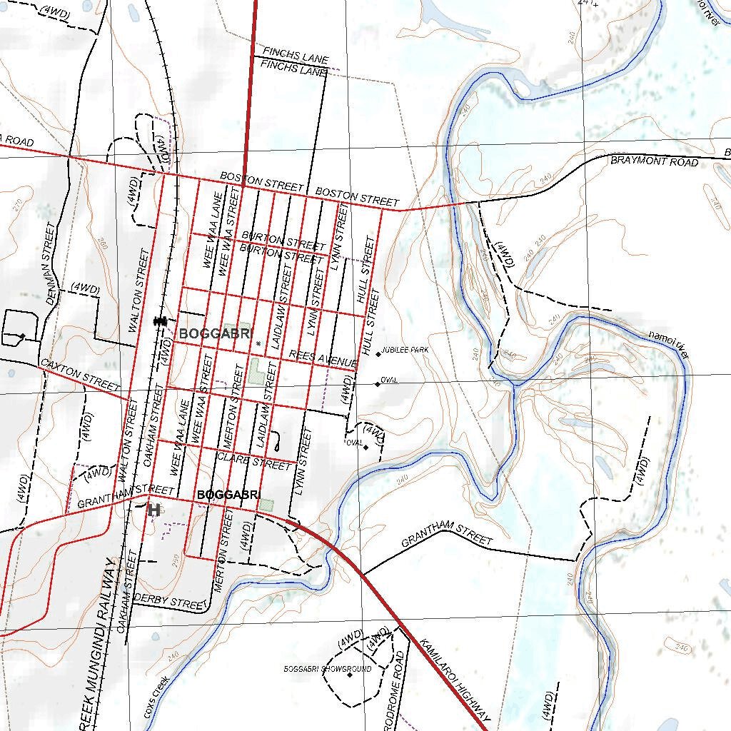 Getlost Map 8936-4S Boggabri NSW Topographic Map V15 1:25,000 by ...