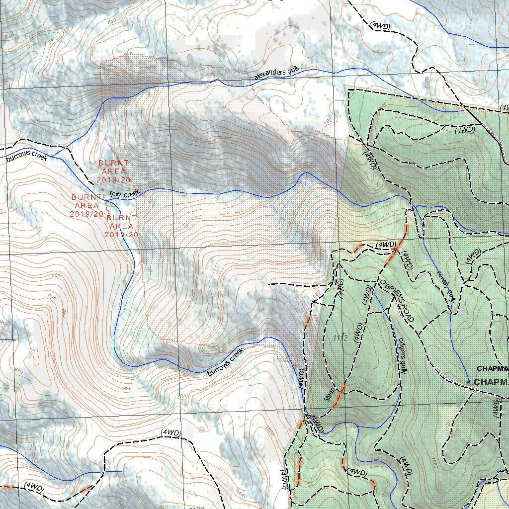 Getlost Map 9135-3S Nundle NSW Topographic Map V15 1:25,000 by Getlost ...