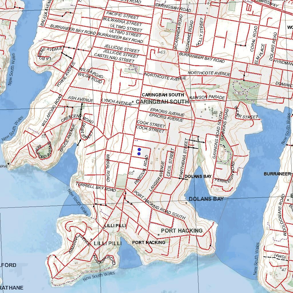 Getlost Map 9129-4N Port Hacking NSW Topographic Map V15 1:25,000 by ...