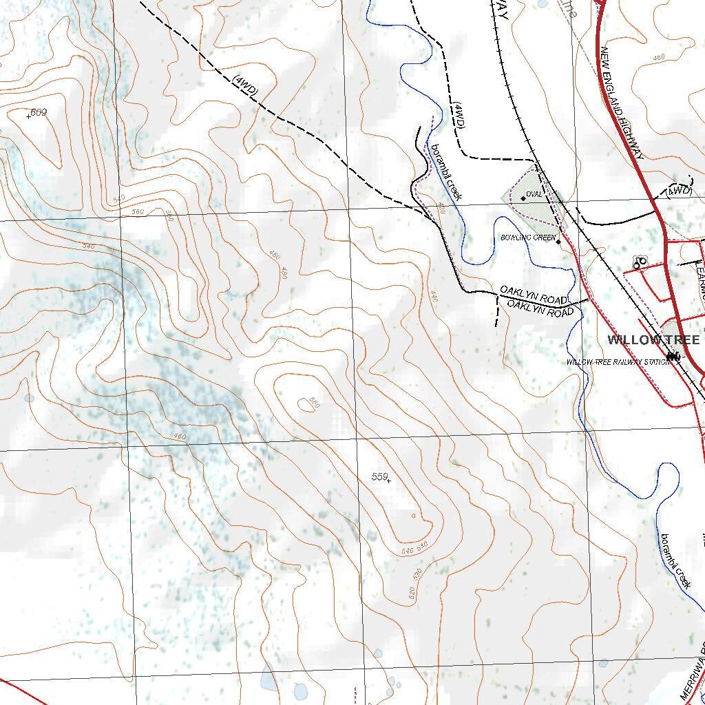 Getlost Map 9034-4S Warrah NSW Topographic Map V15 1:25,000 by Getlost ...