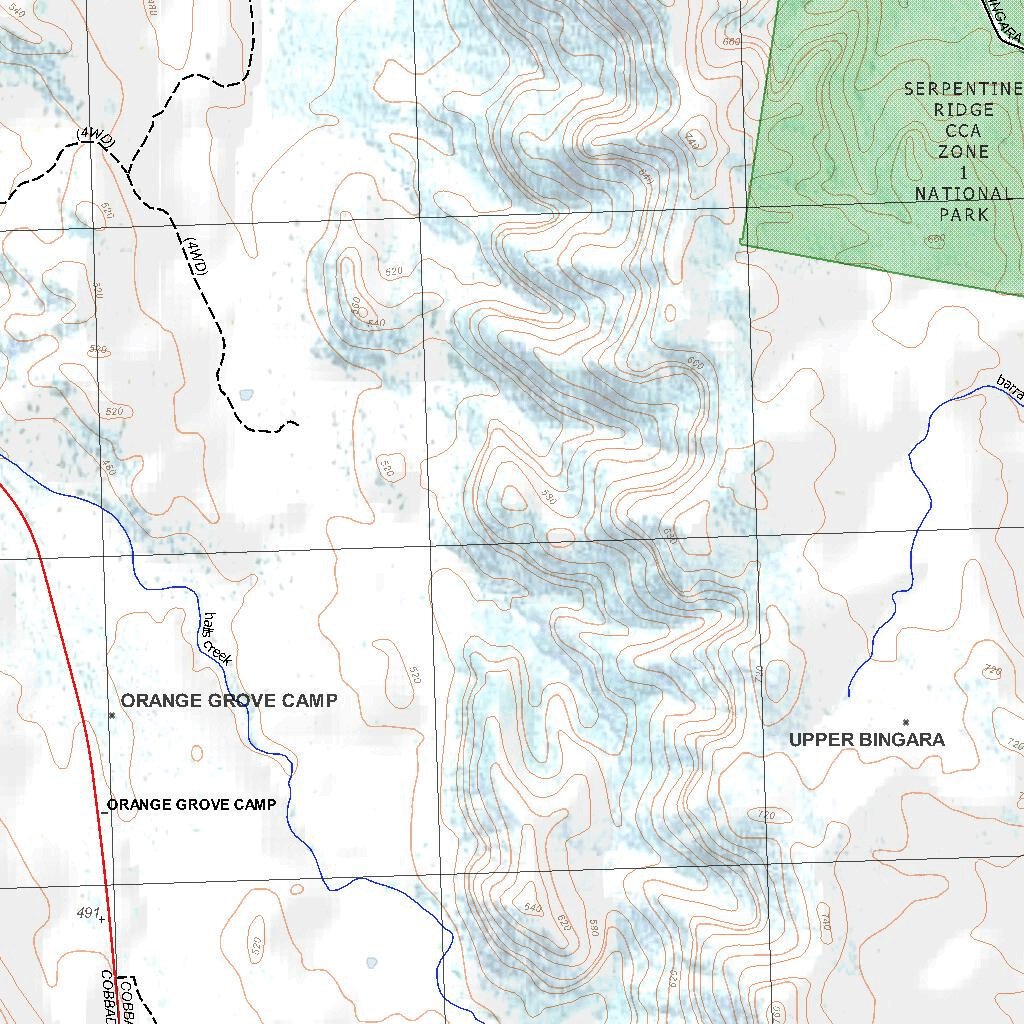 Getlost Map 9037-4N Upper Bingara NSW Topographic Map V15 1:25,000 map ...
