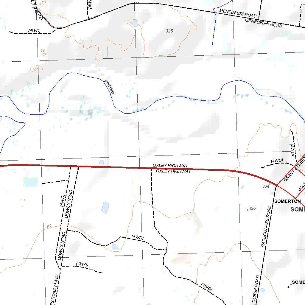 Getlost Map 9036-3S Somerton NSW Topographic Map V15 1:25,000 by ...