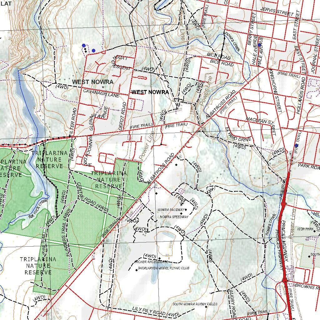 Getlost Map 9028-3S Nowra NSW Topographic Map V15 1:25,000 by Getlost ...