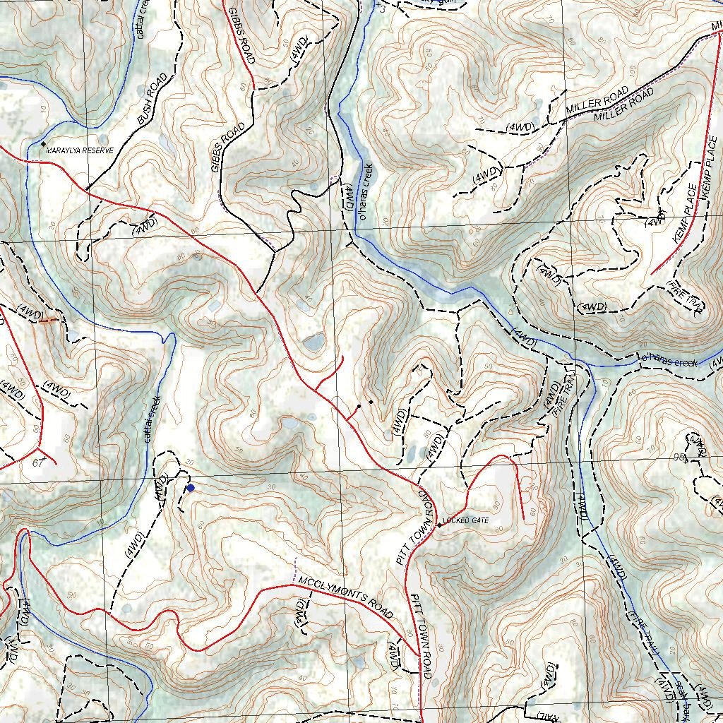 Getlost Map 9030-1N Wilberforce NSW Topographic Map V15 1:25,000 by ...
