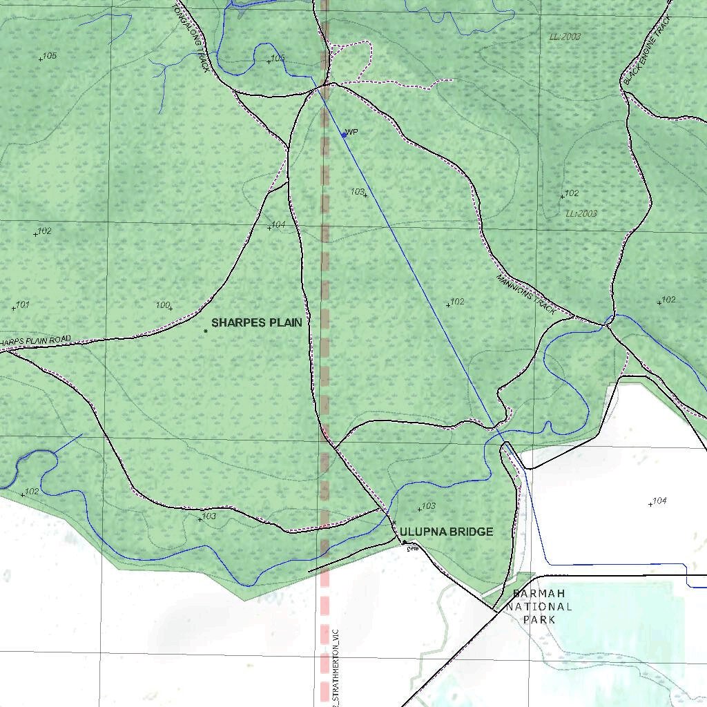 Getlost Map 7926-S Strathmerton NSW Topographic Map V15 1:25,000 by ...