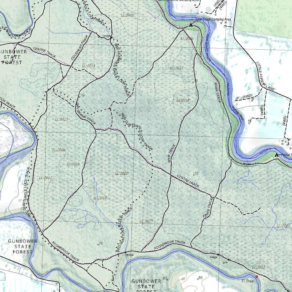 Getlost Map 7726-N Barham NSW Topographic Map V15 1:25,000 by Getlost ...
