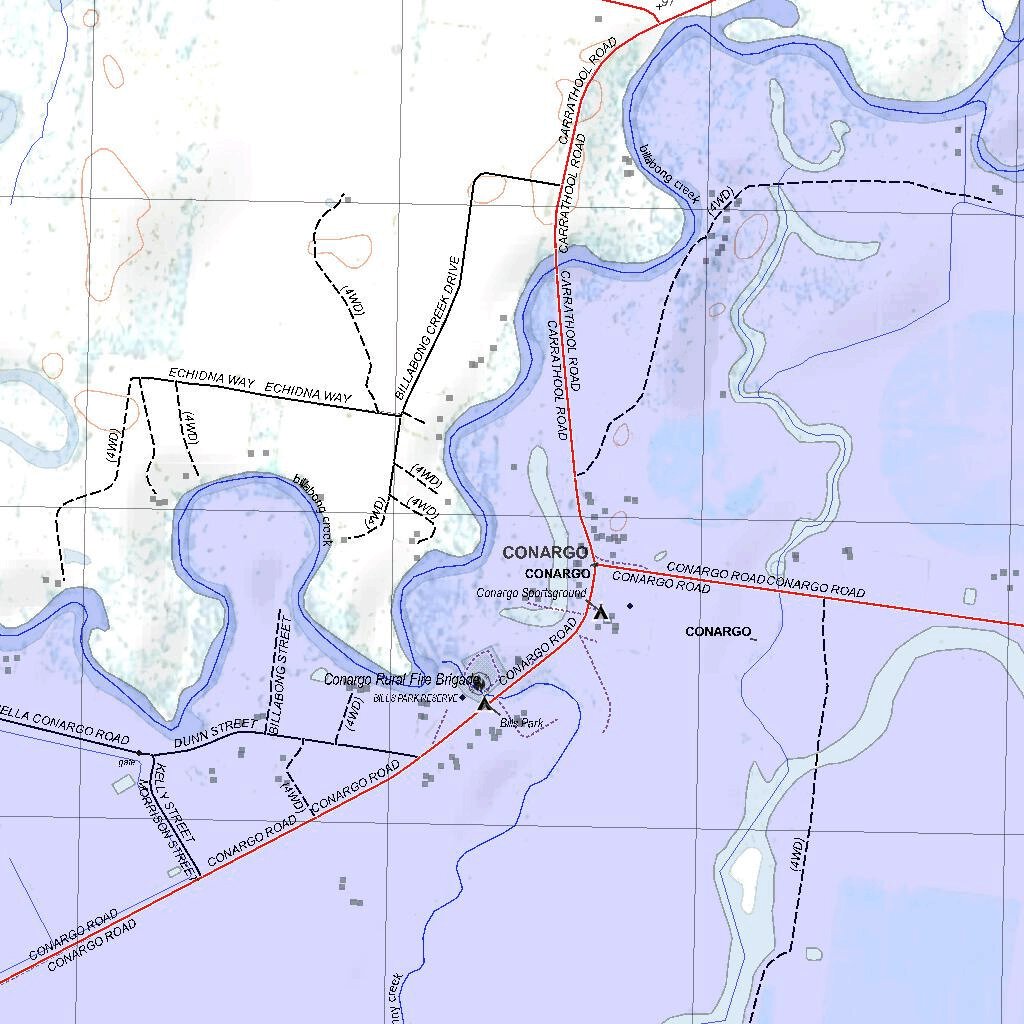 Getlost Map 7927-S Conargo NSW Topographic Map V15 1:25,000 by Getlost ...
