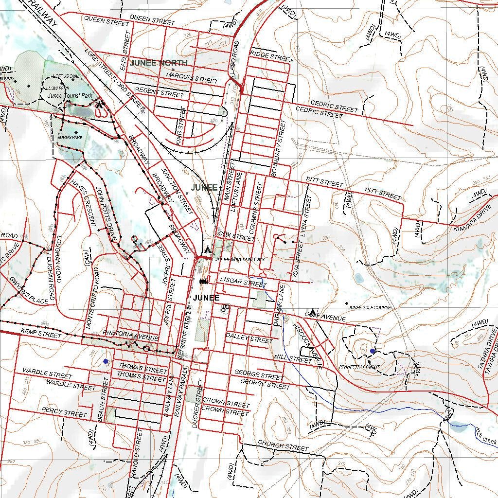 Getlost Map 8428-S Junee NSW Topographic Map V15 1:25,000 by Getlost ...