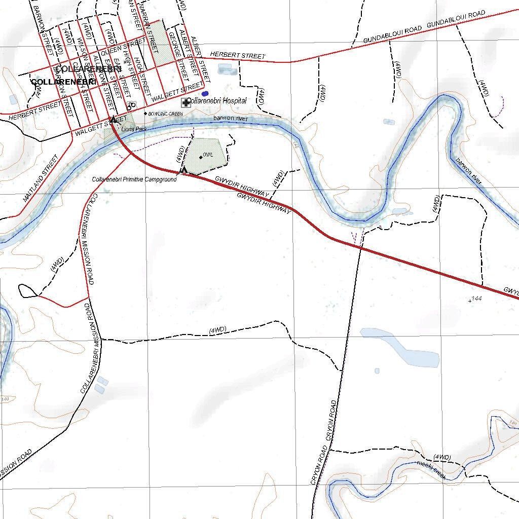 Getlost Map 8638-N Collarenebri NSW Topographic Map V15 1:25,000 by ...