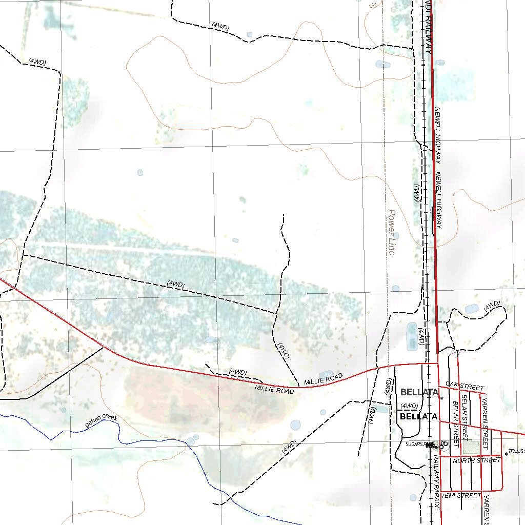 Getlost Map 8838-S Bellata NSW Topographic Map V15 1:25,000 by Getlost ...
