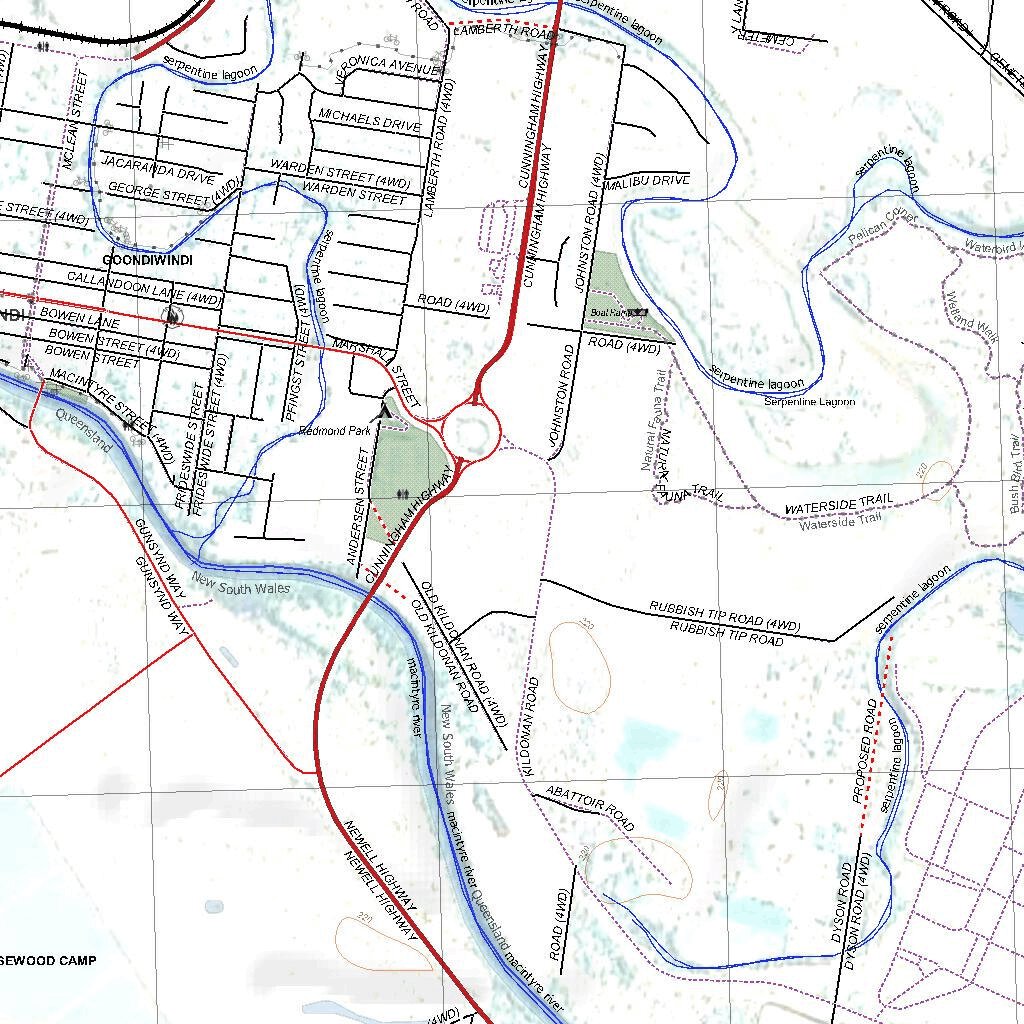 Getlost Map 8940-N Boggabilla NSW Topographic Map V15 1:25,000 by ...