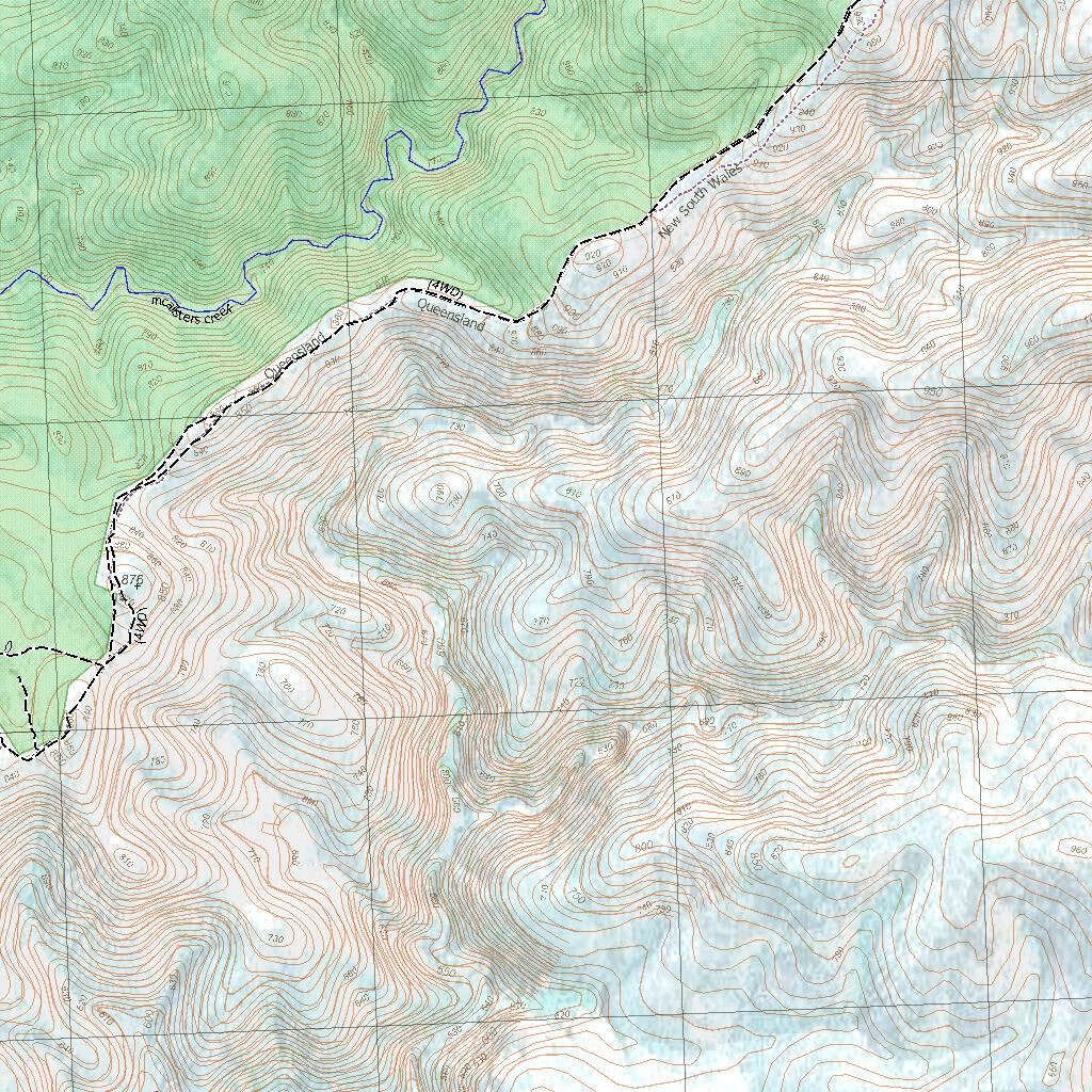 Getlost Map 9240-S Wallangarra NSW Topographic Map V15 1:25,000 by ...
