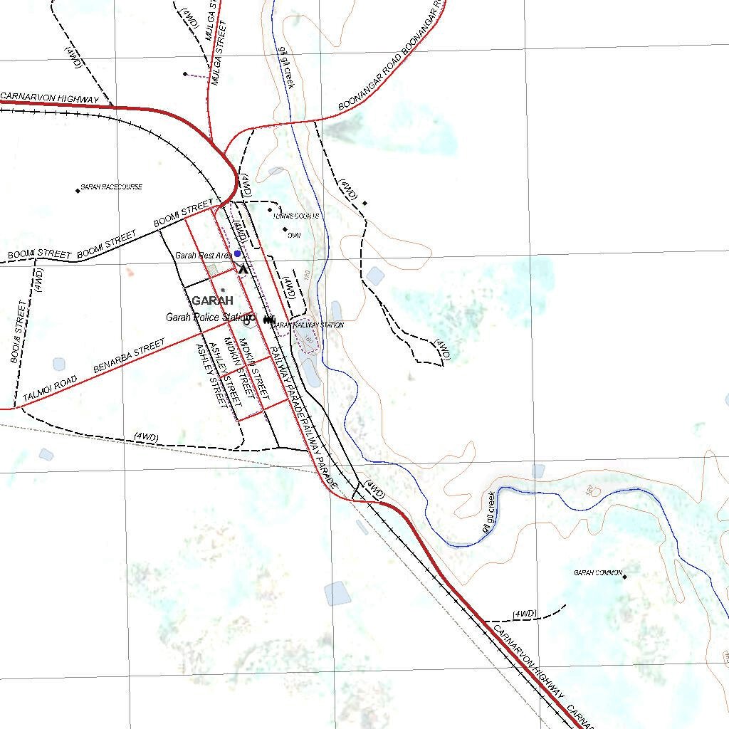 Getlost Map 8839-N Garah NSW Topographic Map V15 1:25,000 by Getlost ...