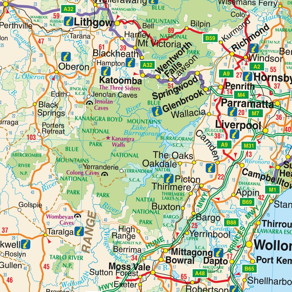UBD-Gregory's New South Wales State Map by Hardie Grant Explore ...