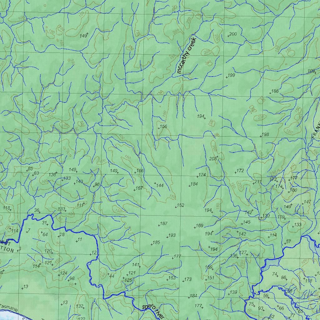 Getlost Map 7912 SPERO Tas Topographic Map V15 1:75,000 by Getlost Maps ...