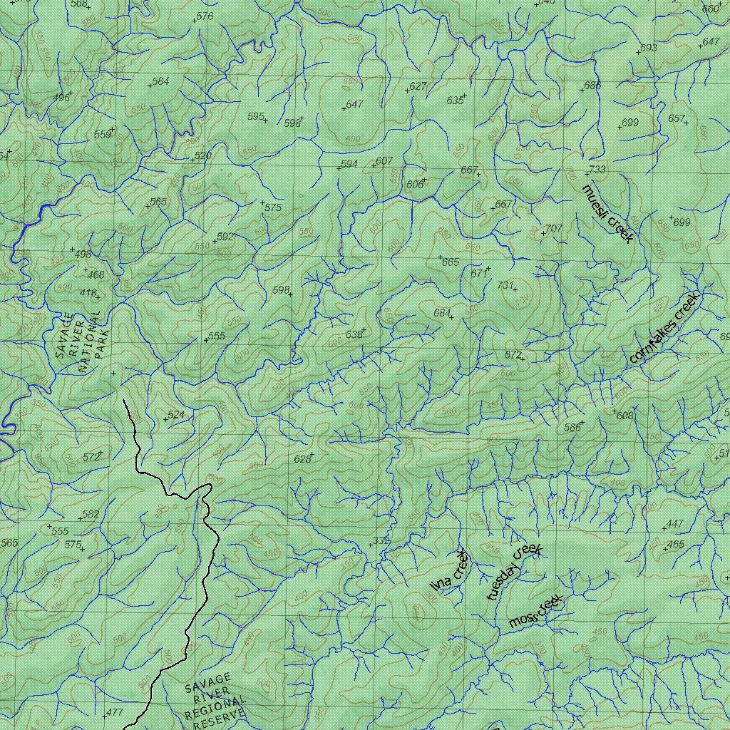 Getlost Map 7915 ARTHUR RIVER Tas Topographic Map V15 1:75,000 by ...