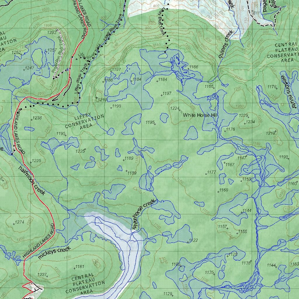 Getlost Map 8214 MEANDER Tas Topographic Map V15 1:75,000 by Getlost ...