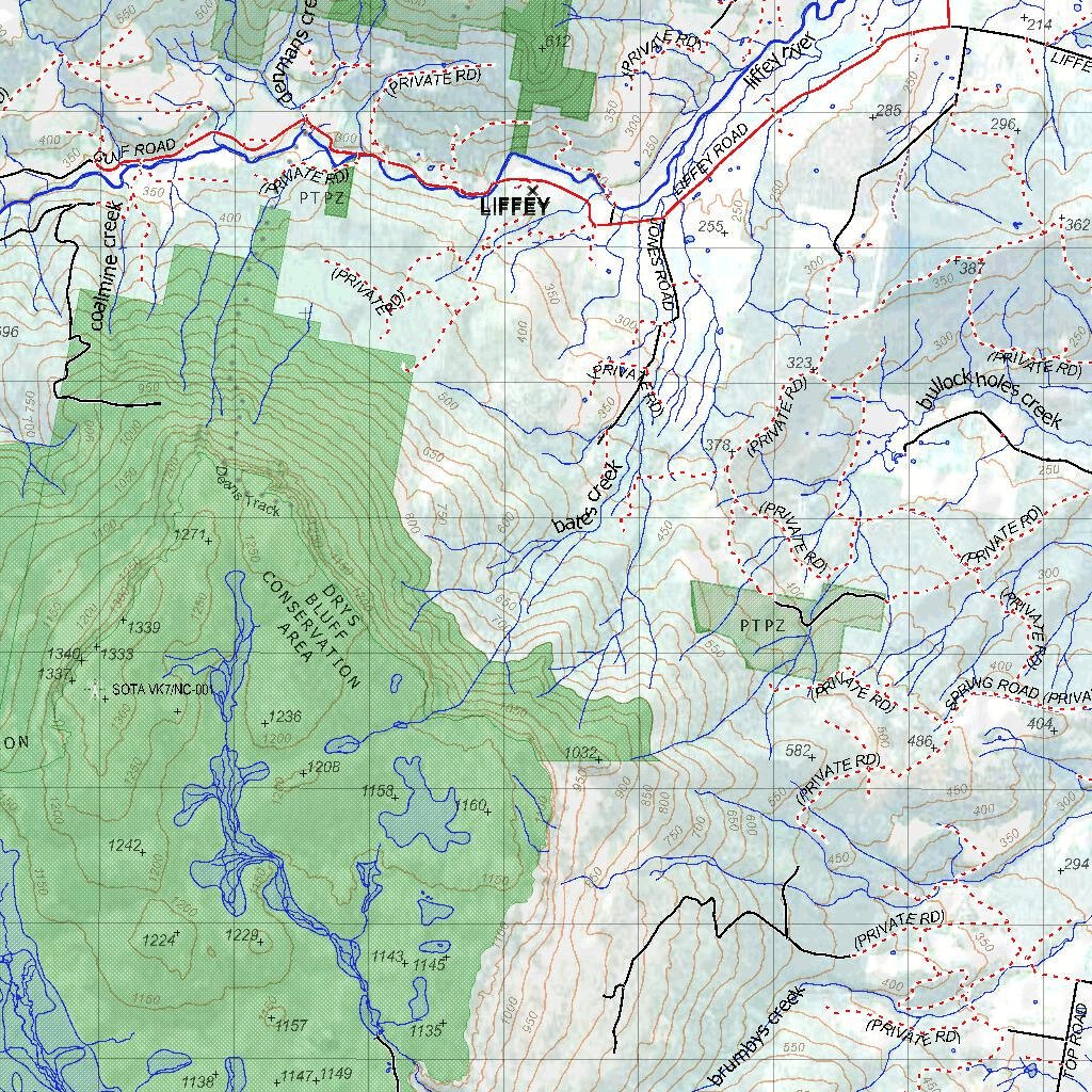 Getlost Map 8214 MEANDER Tas Topographic Map V15 1:75,000 by Getlost ...