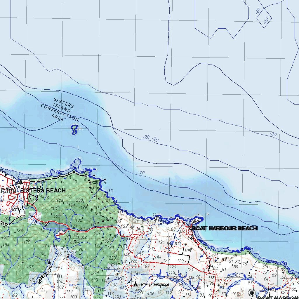 Getlost Map 8016 TABLE CAPE Tas Topographic Map V15 1:75,000 by Getlost ...