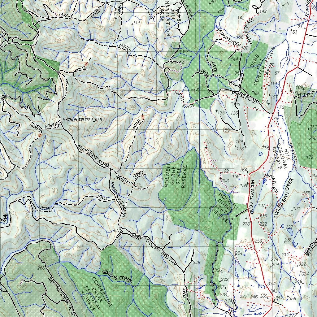 Getlost Map 8215 TAMAR Tas Topographic Map V15 1:75,000 by Getlost Maps ...