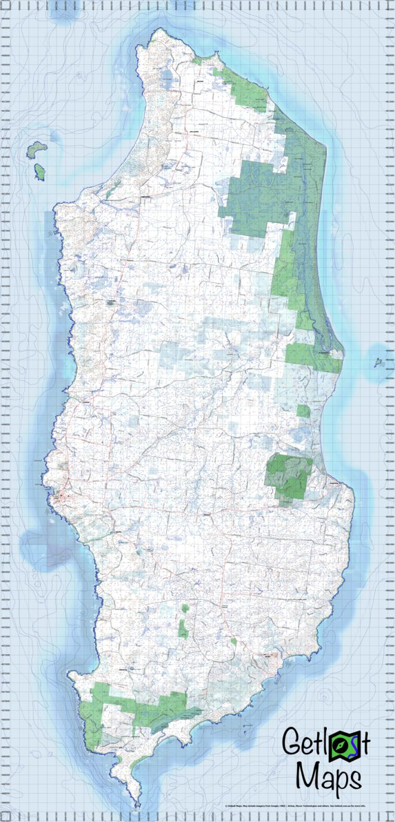 Getlost Map King Island Special Topographic Map V15 1:75,000 TAS by ...