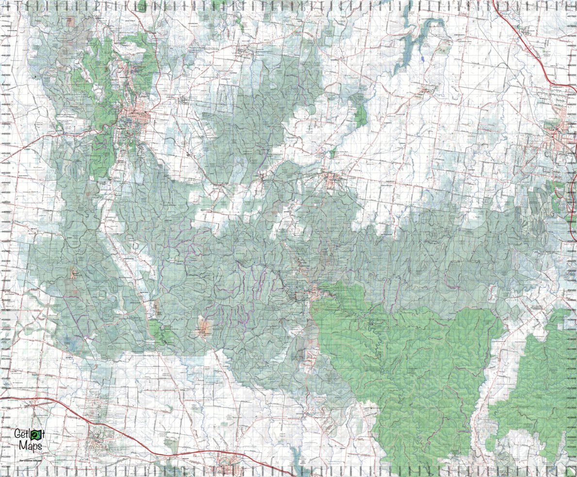 Getlost Map Wombat (Special) Topographic Map V15 by Getlost Maps ...