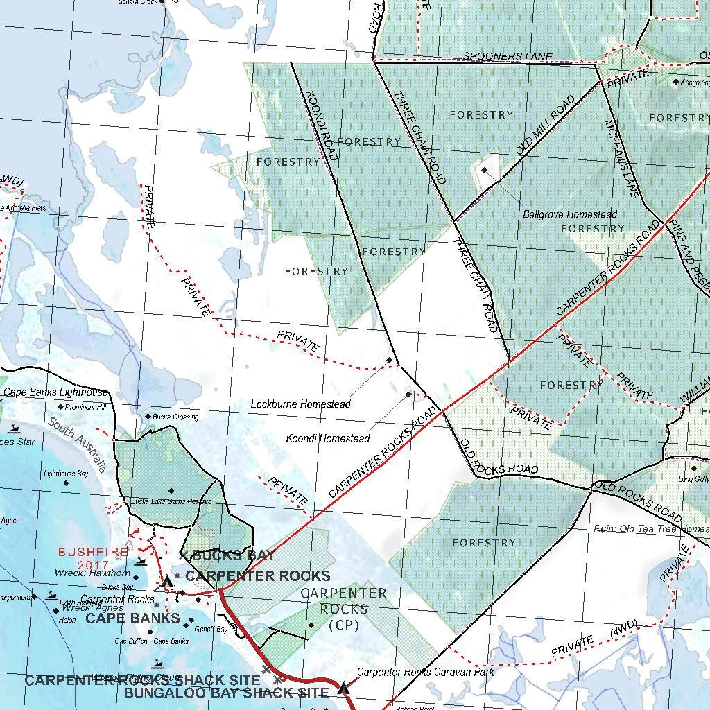 Getlost Map 6922 MILLICENTSA Topographic Map V15 1:75,000 by Getlost ...