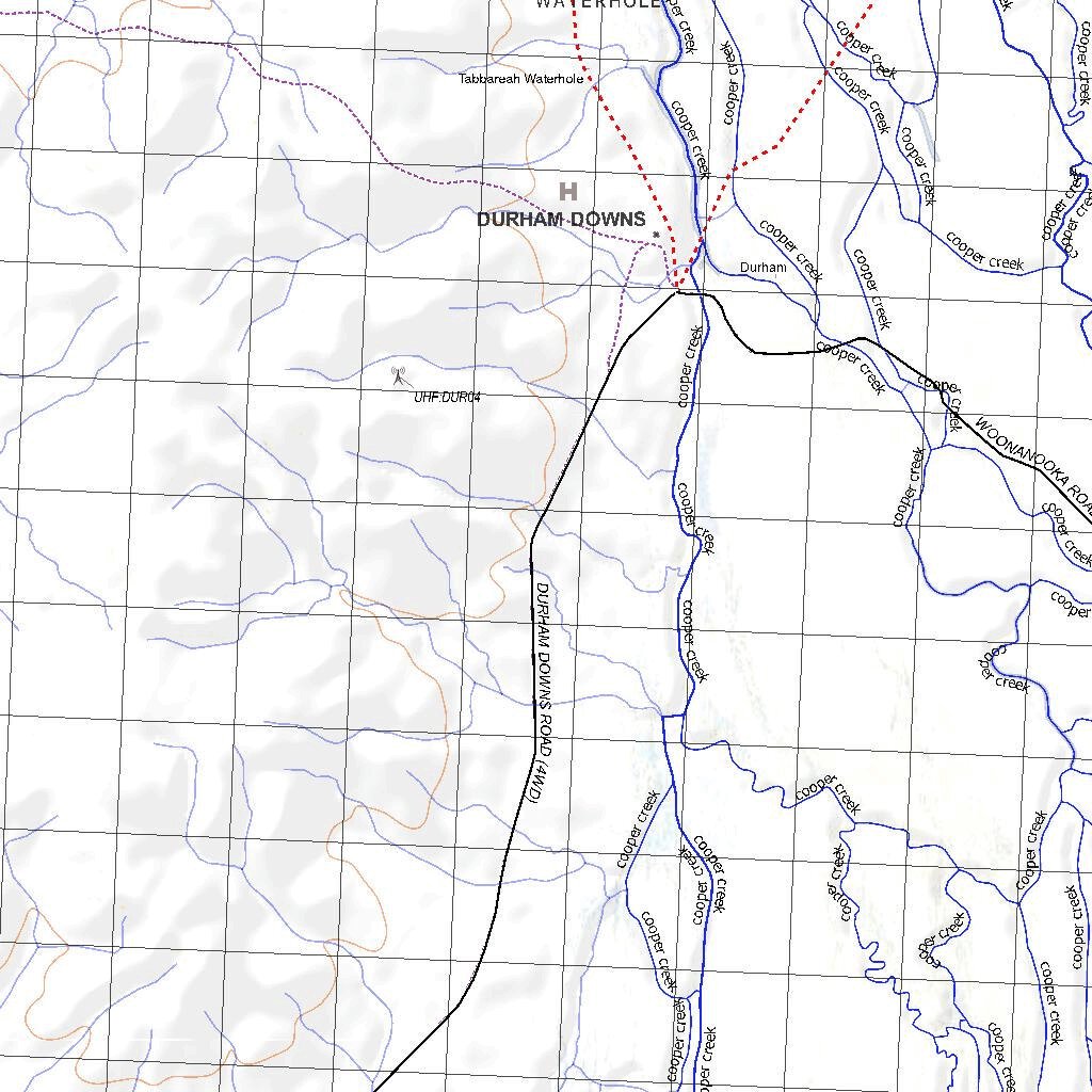 Getlost Map 7243 DURHAM DOWNS Qld Topographic Map V15 1:75,000 by ...